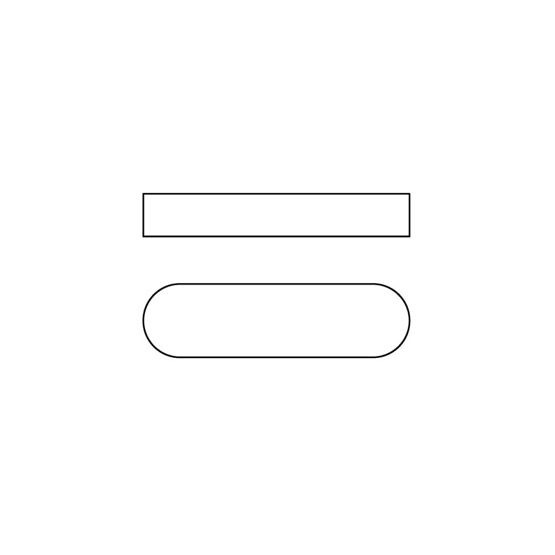 Parallel keys type A Parallel keys type A